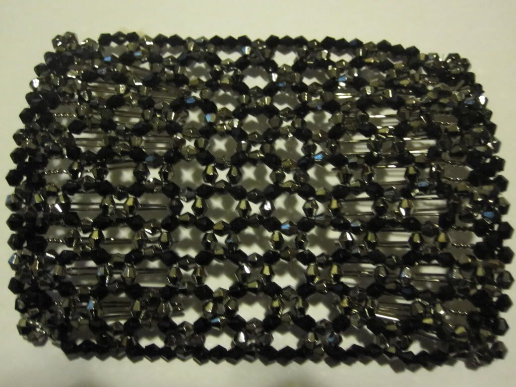 EZ COMBS-STUNNING MULTI COLOR STRETCHY BEADED DOUBLE HAIR COMB CLIPS ...