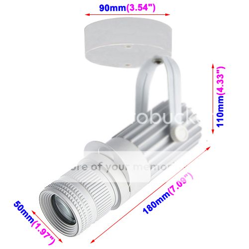 LED COB Ceiling Light Picture Spotlight Focus Lamp Adjustable Aperture ...